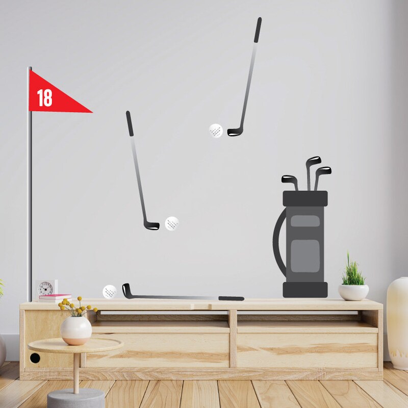 Wall Decal Golf - Etsy