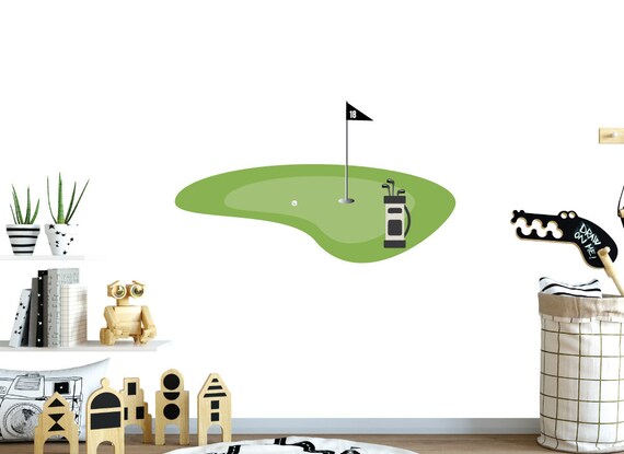 Peel and Stick Golf Decal Playroom Golf Decor Repositionable - Etsy