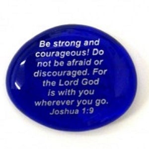 Imprinted Colored Glass Word Stones - Christian Scripture - LAST CHANCE ...