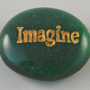 Engraved Colored Glass Word Stones - Single Words - Etsy