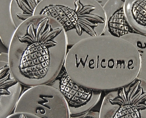 Pineapple Welcome Inspiration Coins SET OF 10 - Etsy