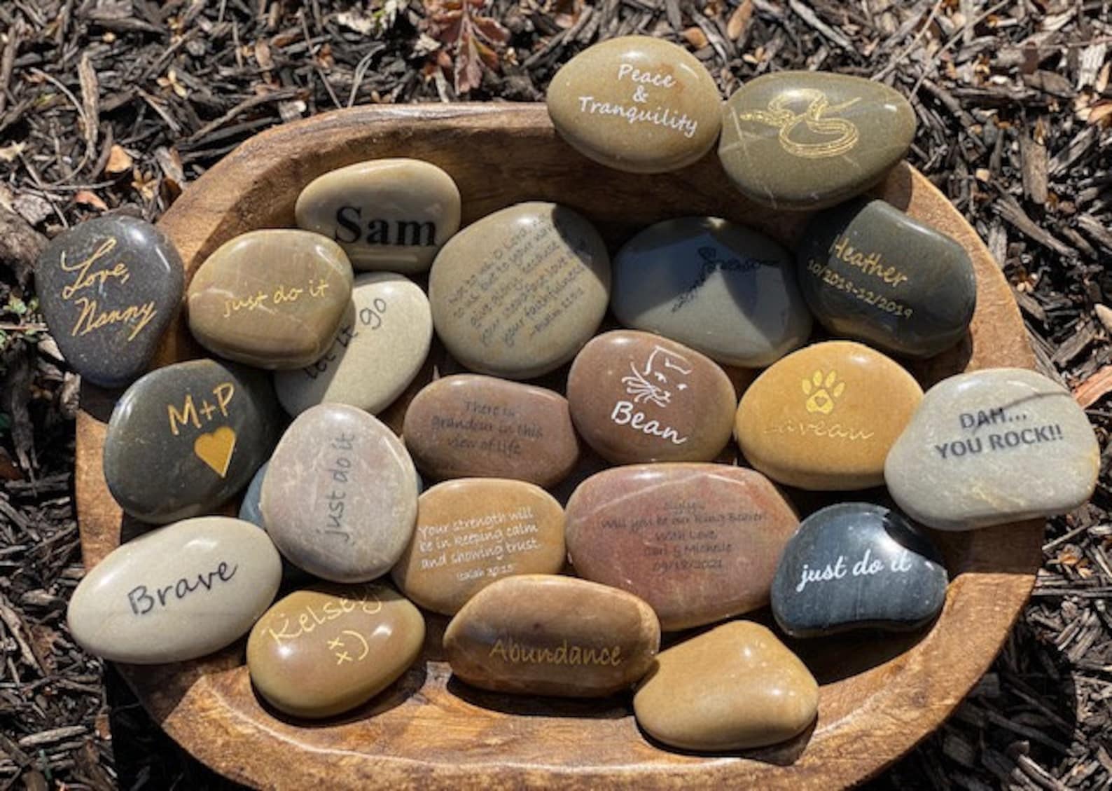 Custom Design Your Own Engraved River Rock Bulk Pricing - Etsy