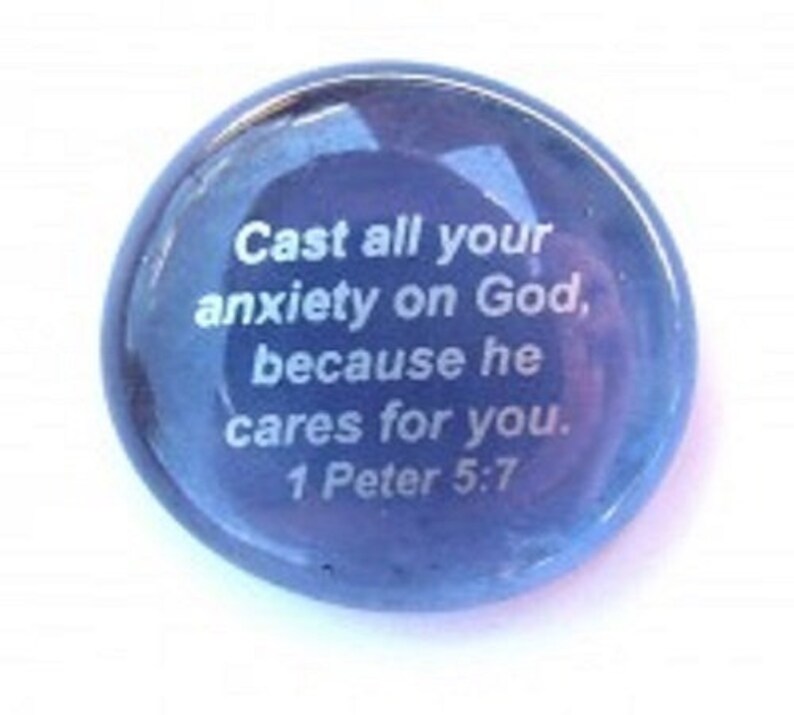 Imprinted Colored Glass Word Stones Christian Scripture - Etsy
