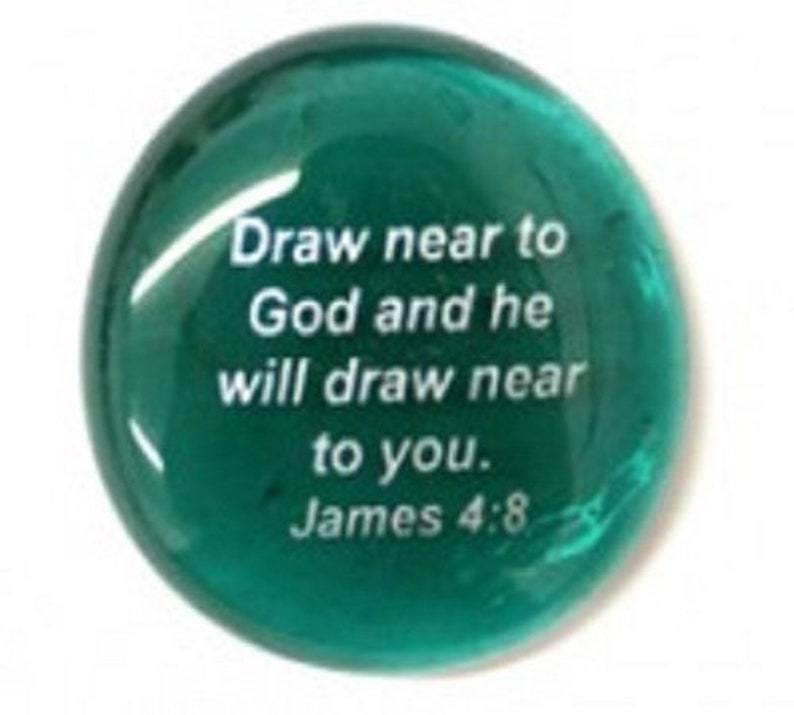 Imprinted Colored Glass Word Stones Christian Scripture - Etsy