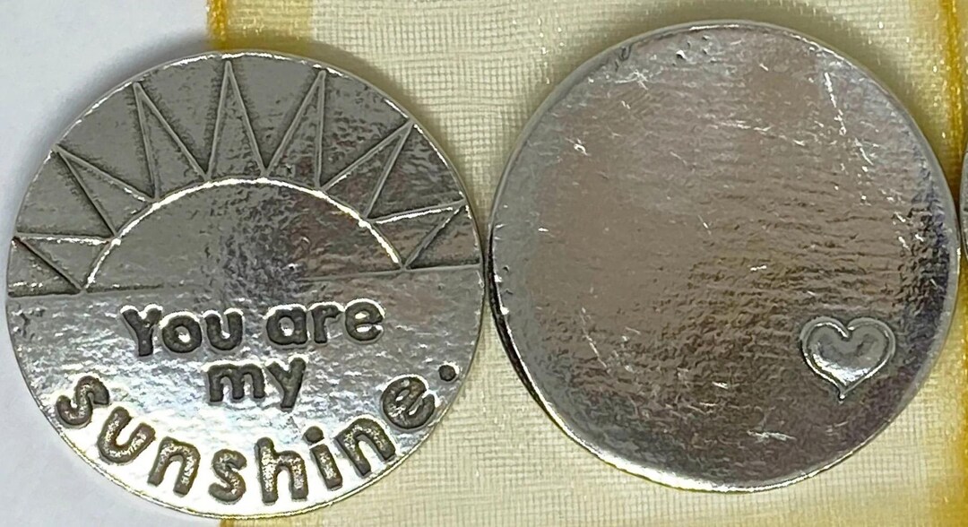 You Are My Sunshine Sentiment Tokens - SET OF 10 - Etsy