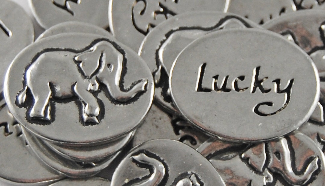 Elephant Lucky Inspiration Coins - SET OF 10 - Etsy