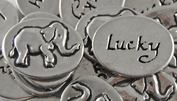 Elephant Lucky Inspiration Coins SET OF 10 - Etsy