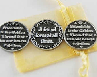 Set of 3 in Loving Memory Pocket Tokens With Organza Bag | Etsy