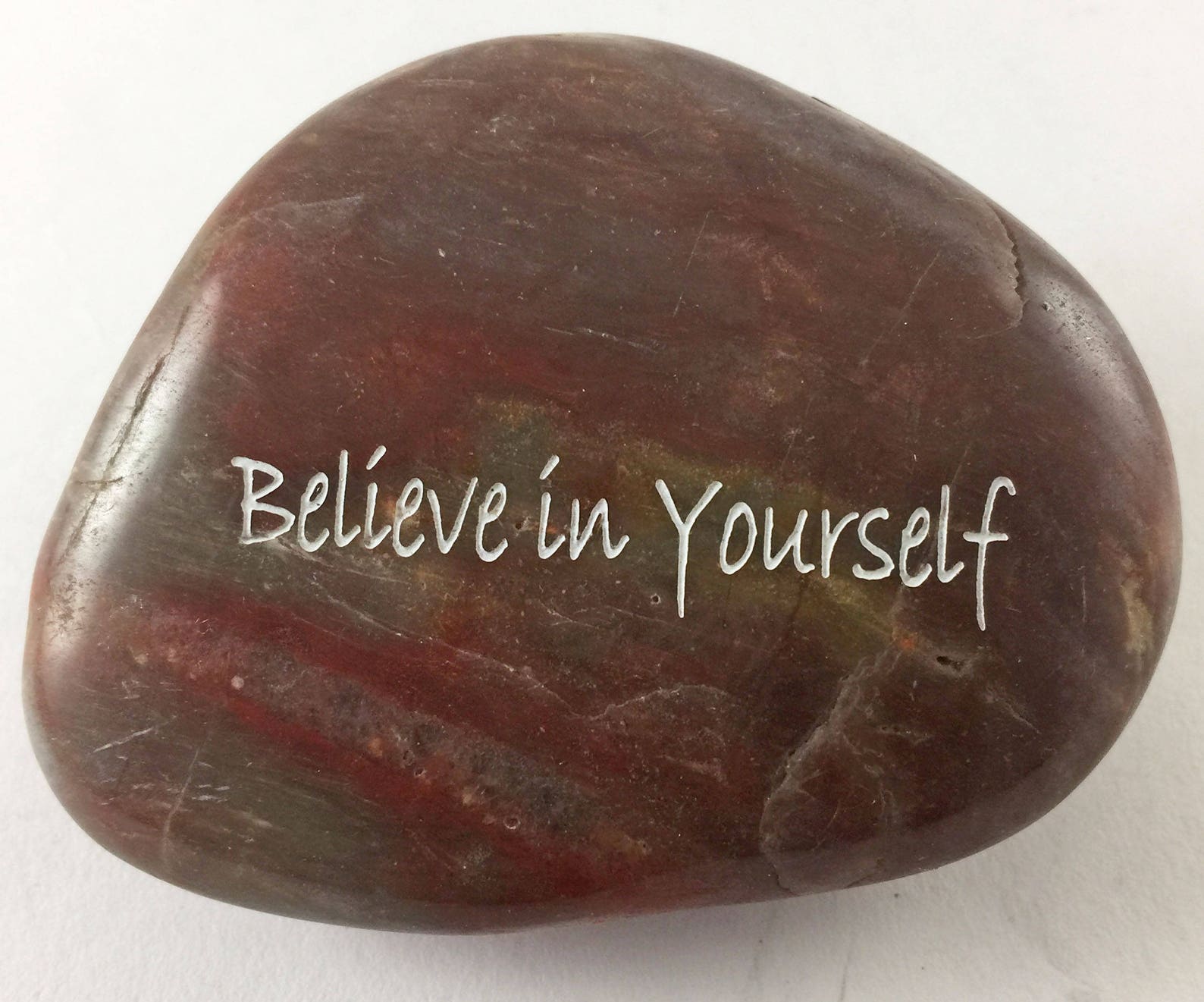Believe in Yourself Engraved River Rock Inspirational Word Stone - Etsy