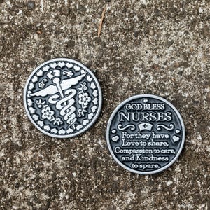 God Bless Nurses Pocket Tokens - SET OF 10 - Etsy
