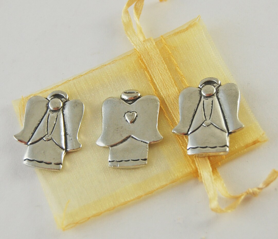 Set of 3 Angel Shaped Inspiration Coins With Organza Bag - Etsy