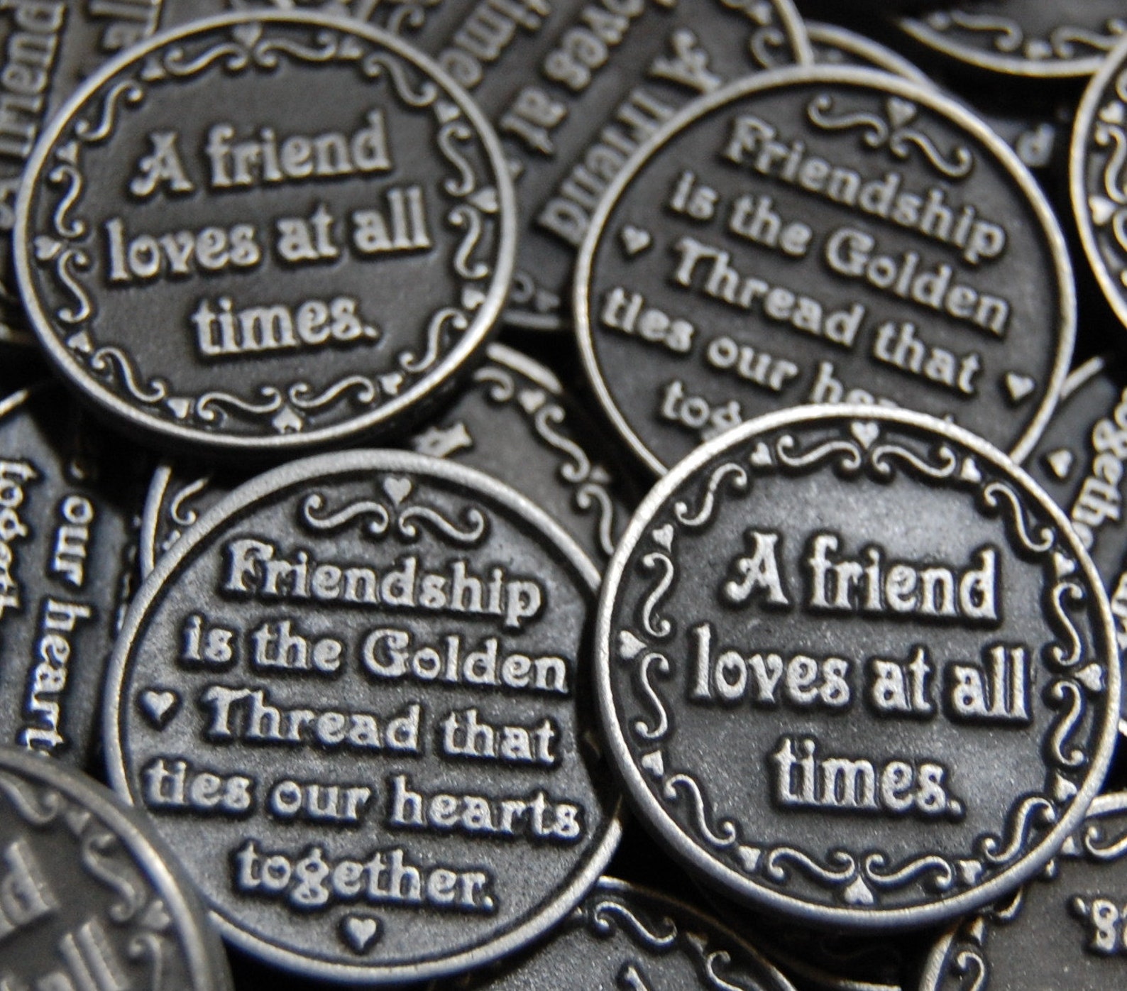 Friendship Pocket Tokens SET OF 10 - Etsy