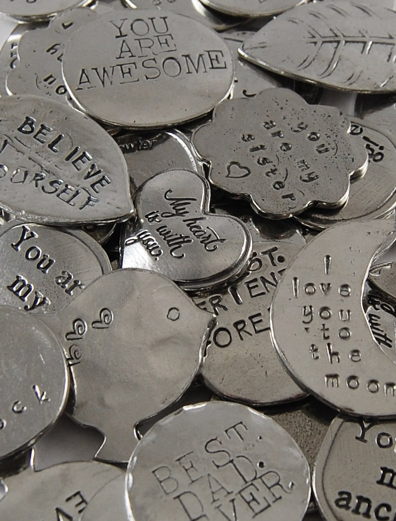 Inspirational Sentiment Pocket Tokens Lot of 100 FREE US - Etsy