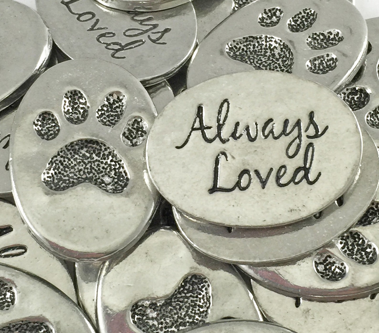 Pet Paw Print Always Loved Inspiration Coins SET OF 10 - Etsy