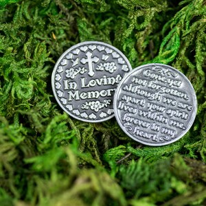 Set of 3 in Loving Memory Pocket Tokens With Organza Bag - Etsy