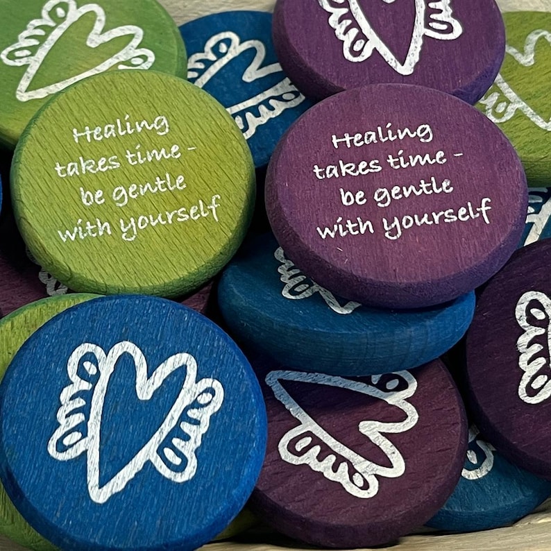 Grief and Support Wood Coin Tokens - Sold Individually - Etsy
