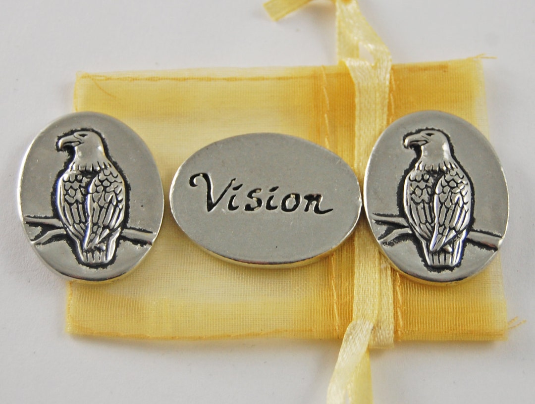 Set of 3 Eagle Vision Inspiration Coins With Organza Bag - Etsy