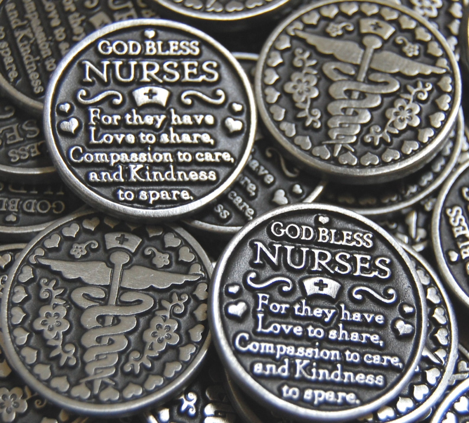 God Bless Nurses Pocket Tokens - SET OF 10 - Etsy
