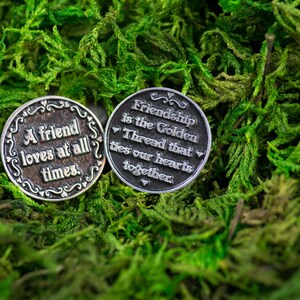 Set of 3 Friendship Pocket Tokens With Organza Bag - Etsy