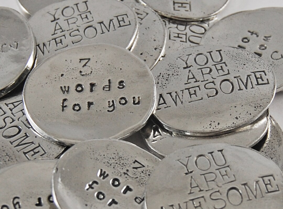 You Are Awesome Sentiment Tokens - SET OF 10 - Etsy