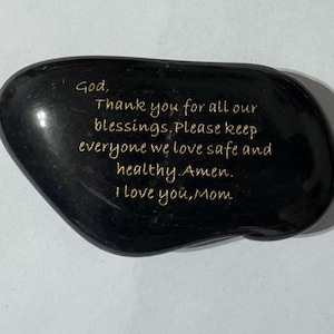 Engraved River Rocks - CUSTOM Scripture Verses - You Choose Your Verse ...