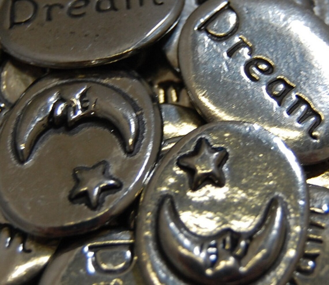 Moon Dream Inspiration Coins SET OF 10 - Etsy