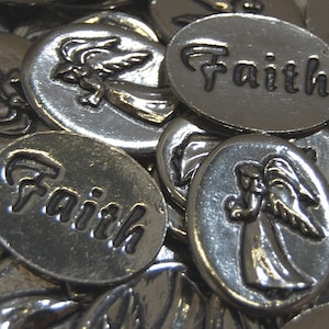 Angel Faith Inspiration Coins - SET OF 10 - Etsy