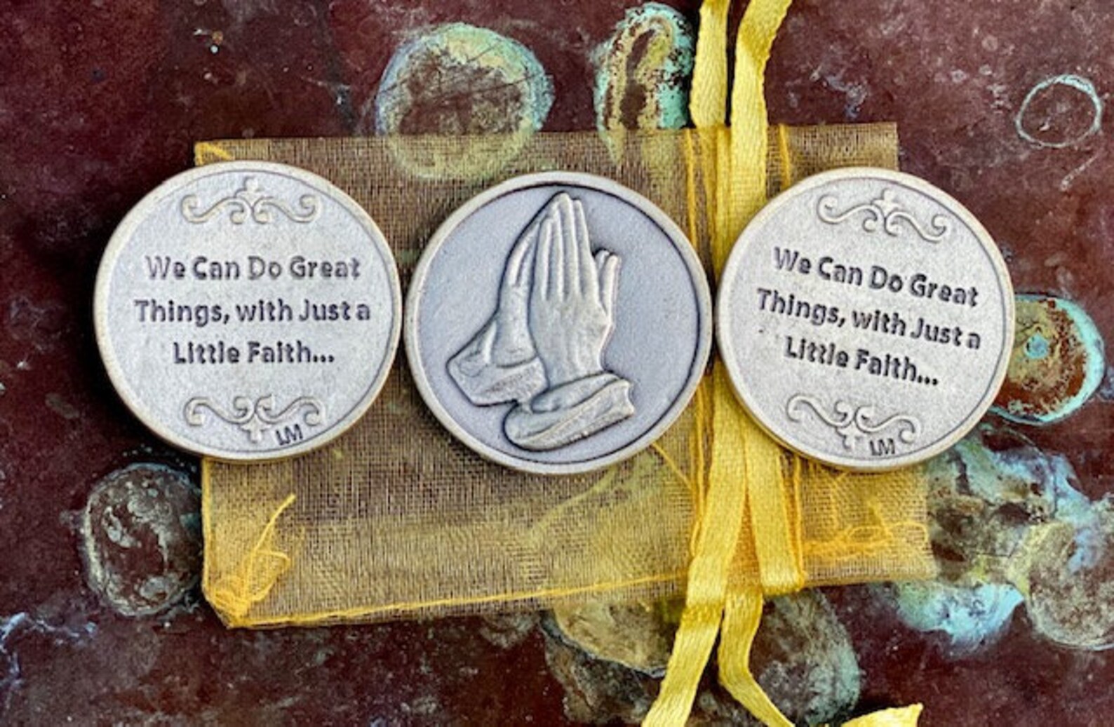Praying Hands We Can Do Great Things Pocket Tokens With - Etsy