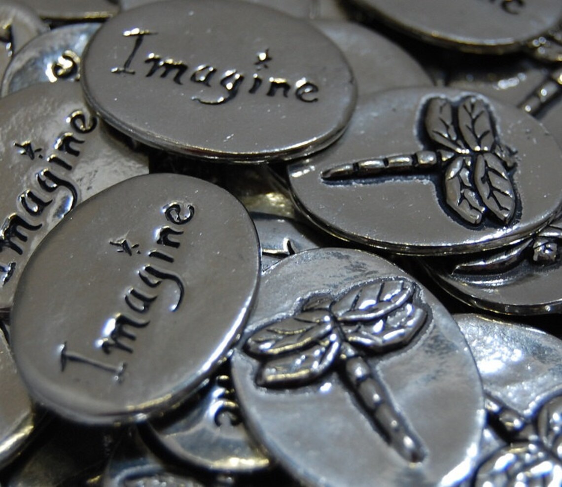 Dragonfly Imagine Inspiration Coins SET OF 10 - Etsy