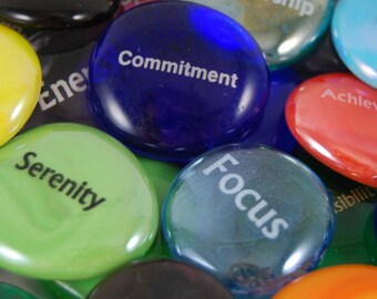 Ceramic Word Stones Handmade - Etsy