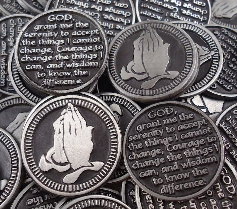 Serenity Prayer Pocket Tokens - SET OF 10 - Etsy Canada