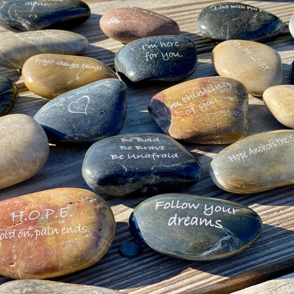 Inspirational Rocks - Etsy