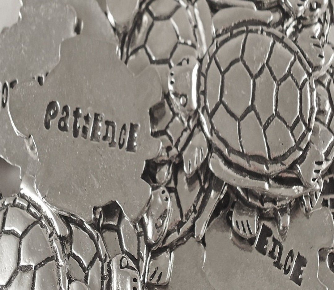 Turtle Shaped Patience Inspiration Coins - SET OF 10 - Etsy