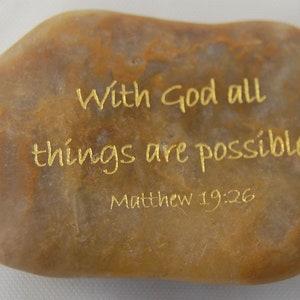 Engraved River Rocks Scripture Verses Bulk Sets FREE US | Etsy