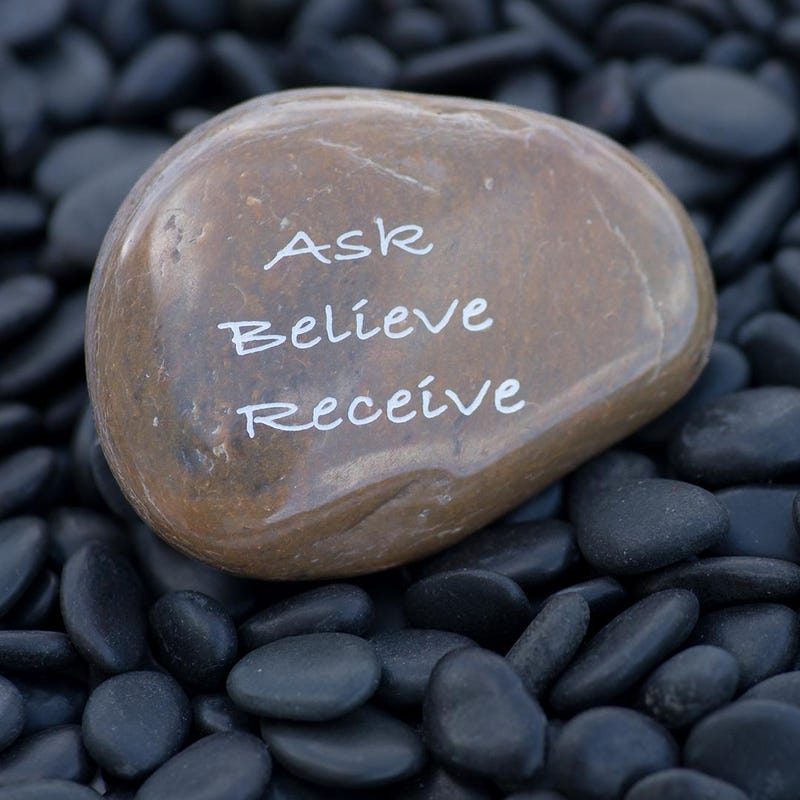 Ask Believe Receive - Etsy