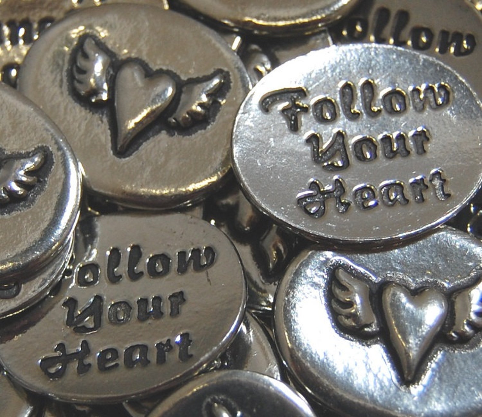 Heartwing Follow Your Heart Inspiration Coins SET OF 10 - Etsy
