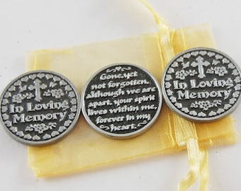 In Loving Memory Pocket Tokens SET OF 10 | Etsy