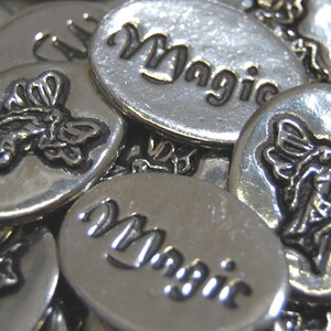 Set of 3 Fairy Magic Inspiration Coins With Organza Bag - Etsy