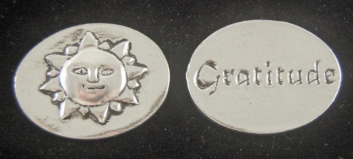 Set of 3 Sun Gratitude Inspiration Coins With Organza Bag - Etsy