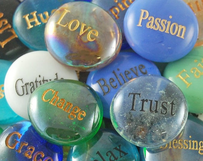 Ceramic Word Stones Handmade - Etsy