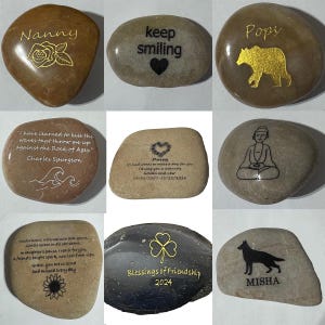 Custom Design Your Own Engraved River Rock - Single Stone - Etsy
