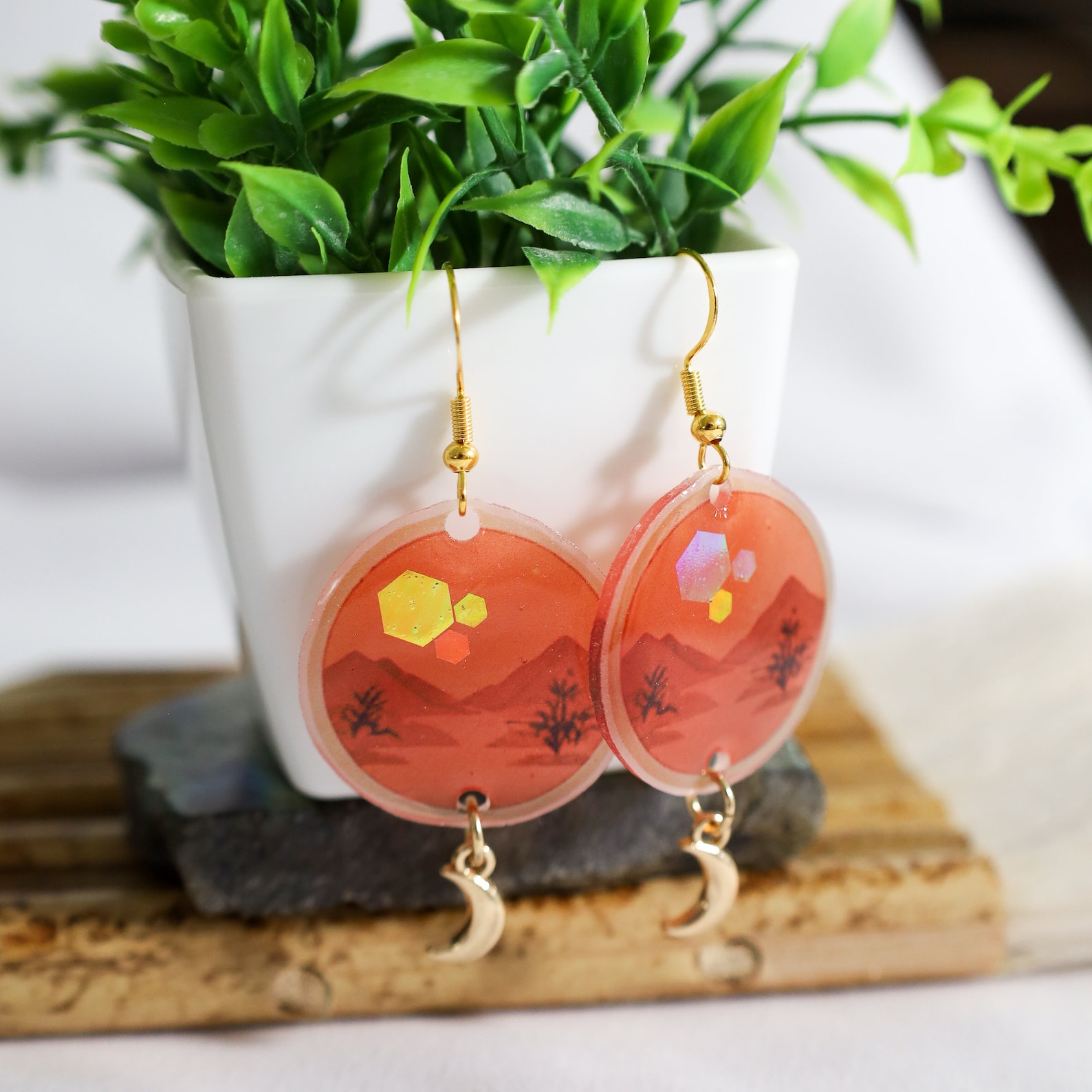 Dune Arrakis Planetary Moons Handmade Unique Earrings Festival Rave ...