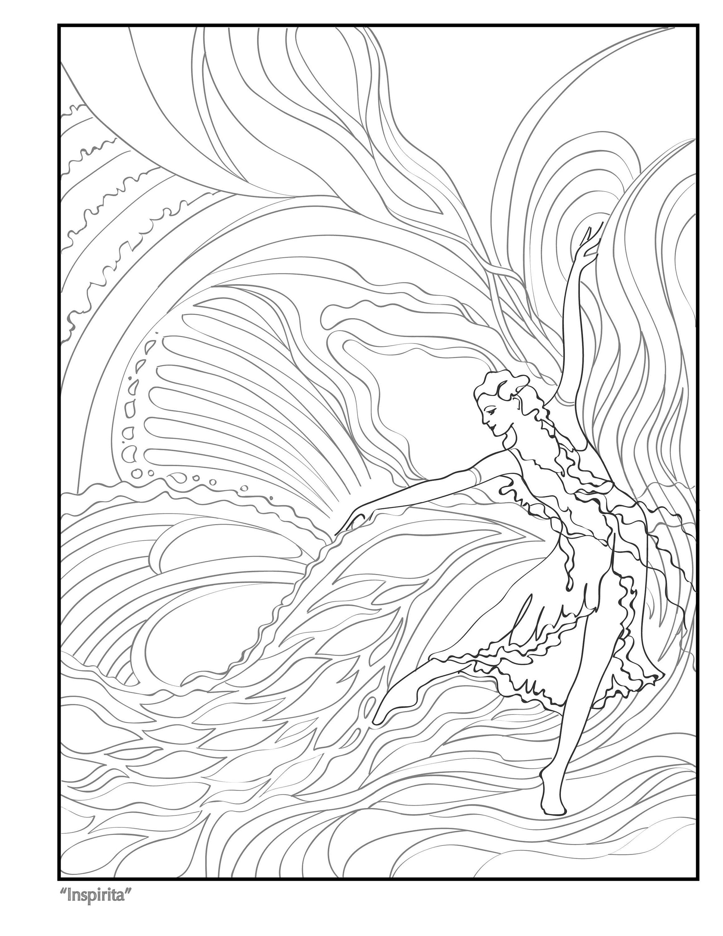 Inspirita Dance Coloring Page - From Dance Dreams Coloring Book Vol. 1 ...