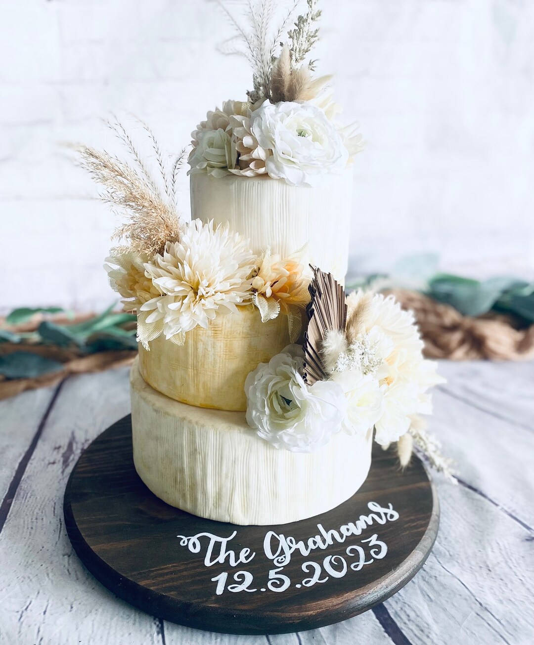 Customizable Cake Stand Centerpiece for Wedding Personalized ...