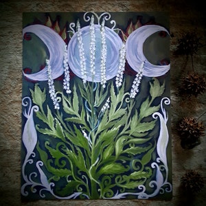 8x10 vervain Giclee Art Printverbena Officinalistriple Moongoddess ...