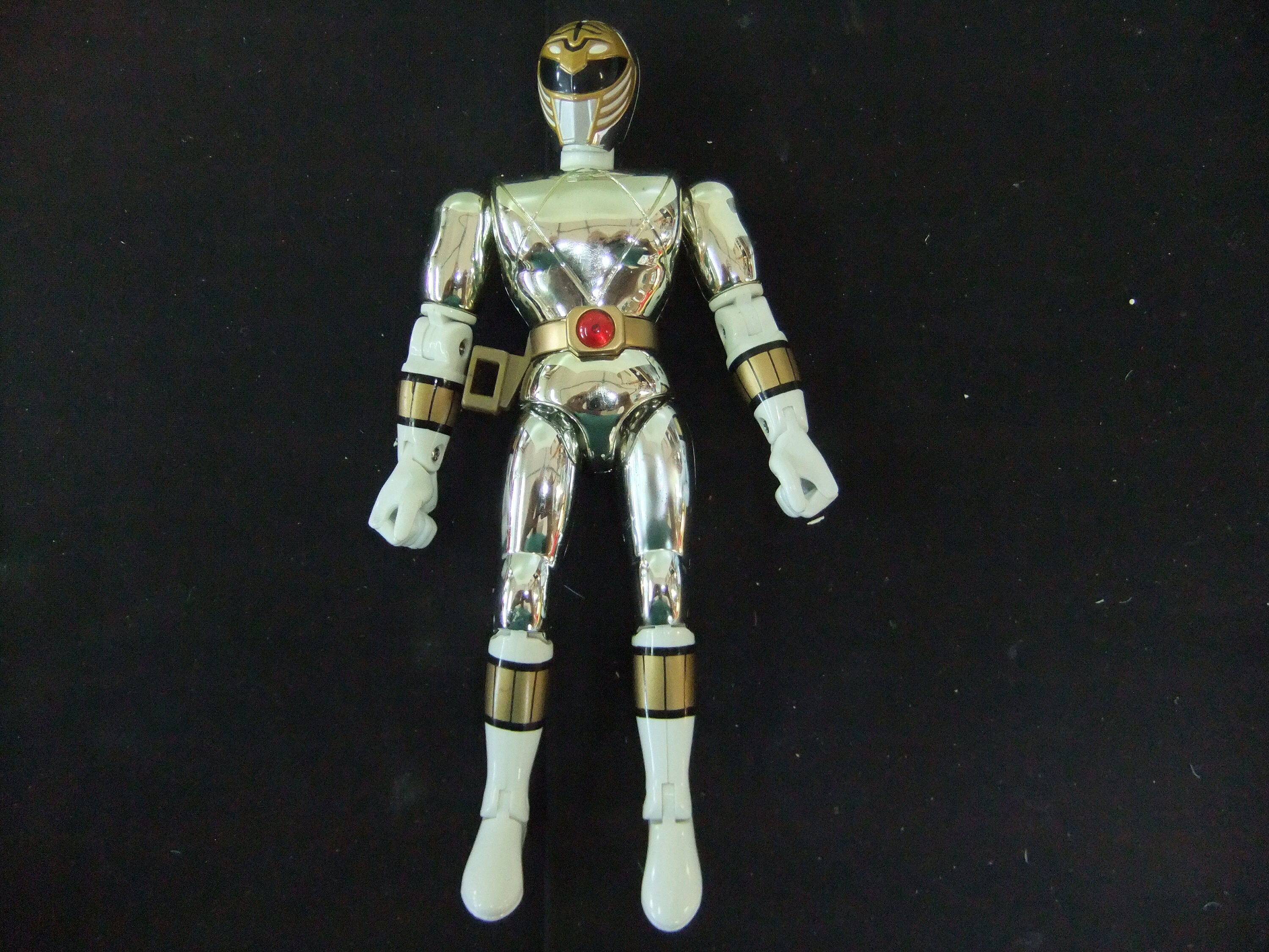 Vintage Mighty Morphin Power Rangers Chrome White Silver | Etsy