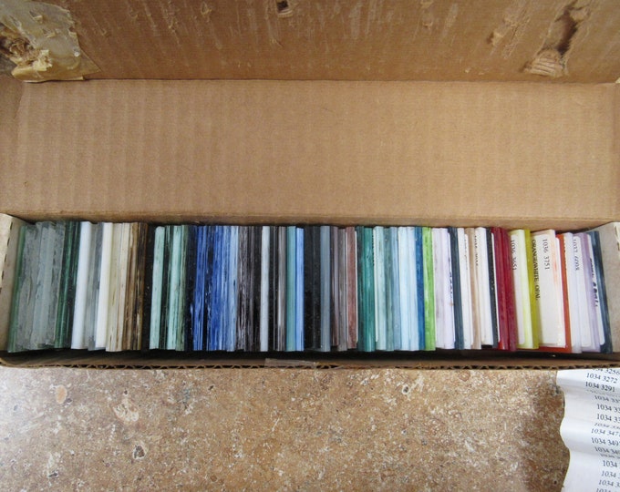 Stained Glass Spectrum Stained Glass Sample Set Vintage 90's Lot 1 - Etsy