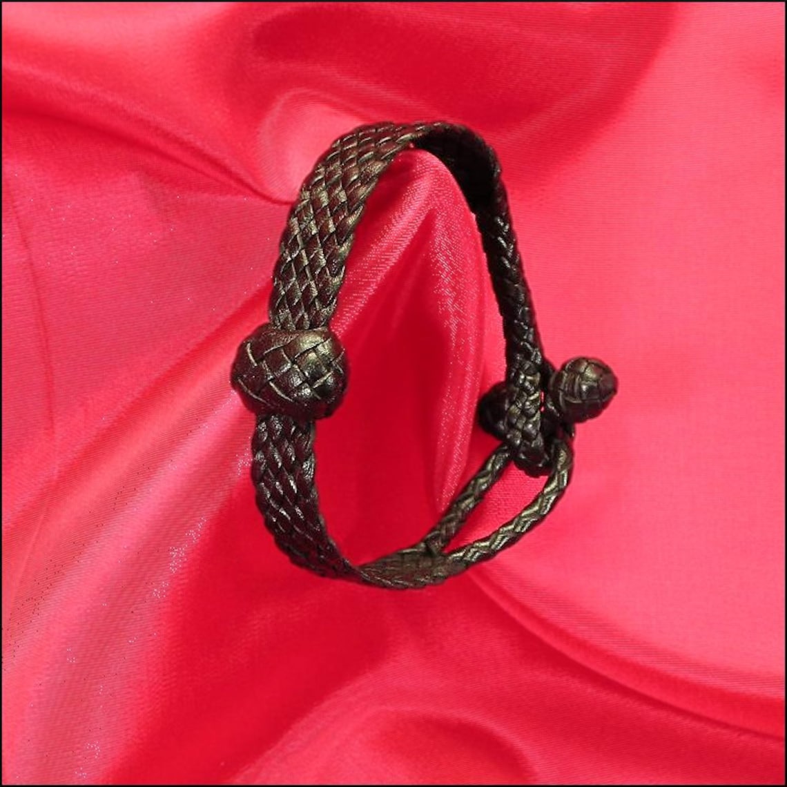 Braided / Plaited Kangaroo Leather Bracelet - Etsy