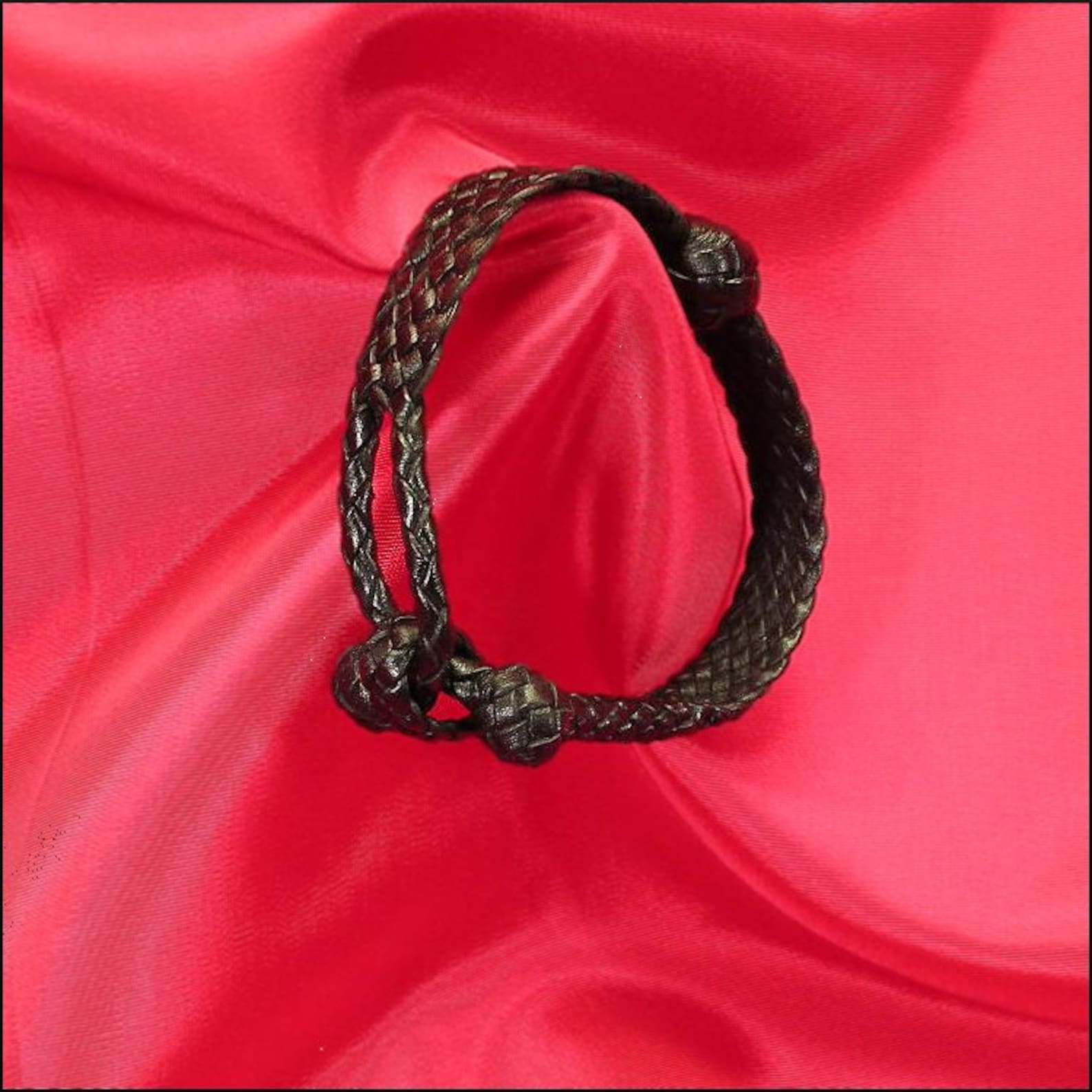 Braided / Plaited Kangaroo Leather Bracelet - Etsy