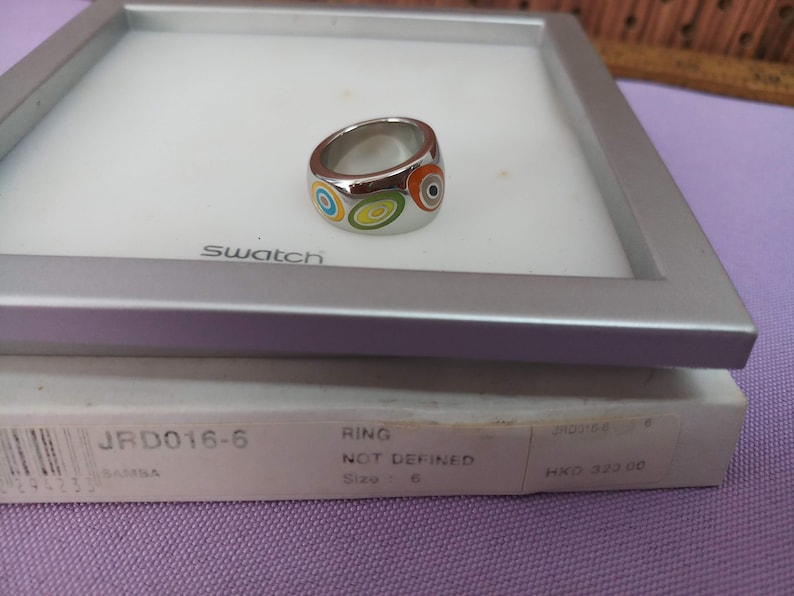Vintage Jewelry Swatch Bijoux Ring SAMBA JRD016 6 | Etsy